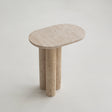 Trio № III - Travertine Side Table – Natural Stone Furniture