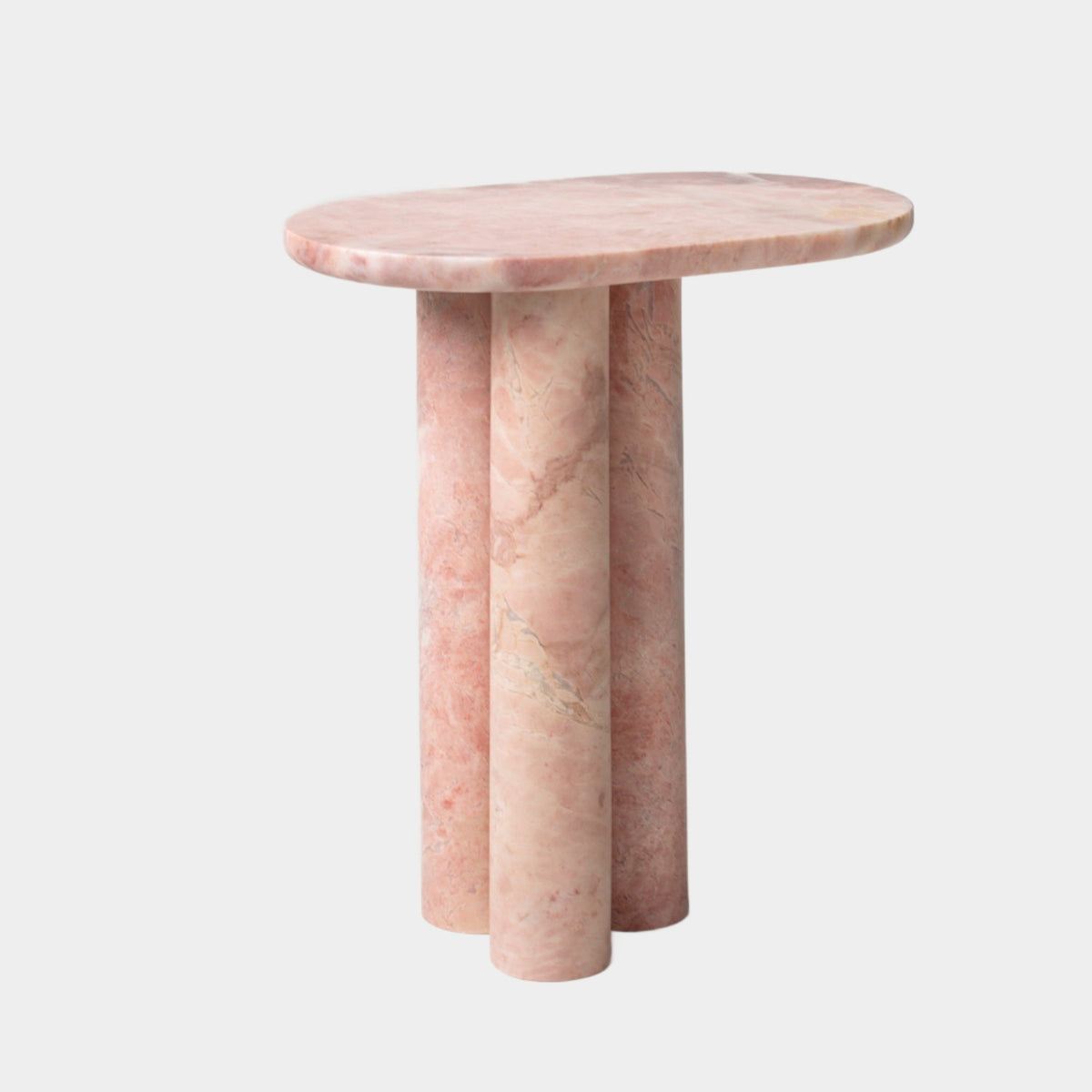 pink marble side table